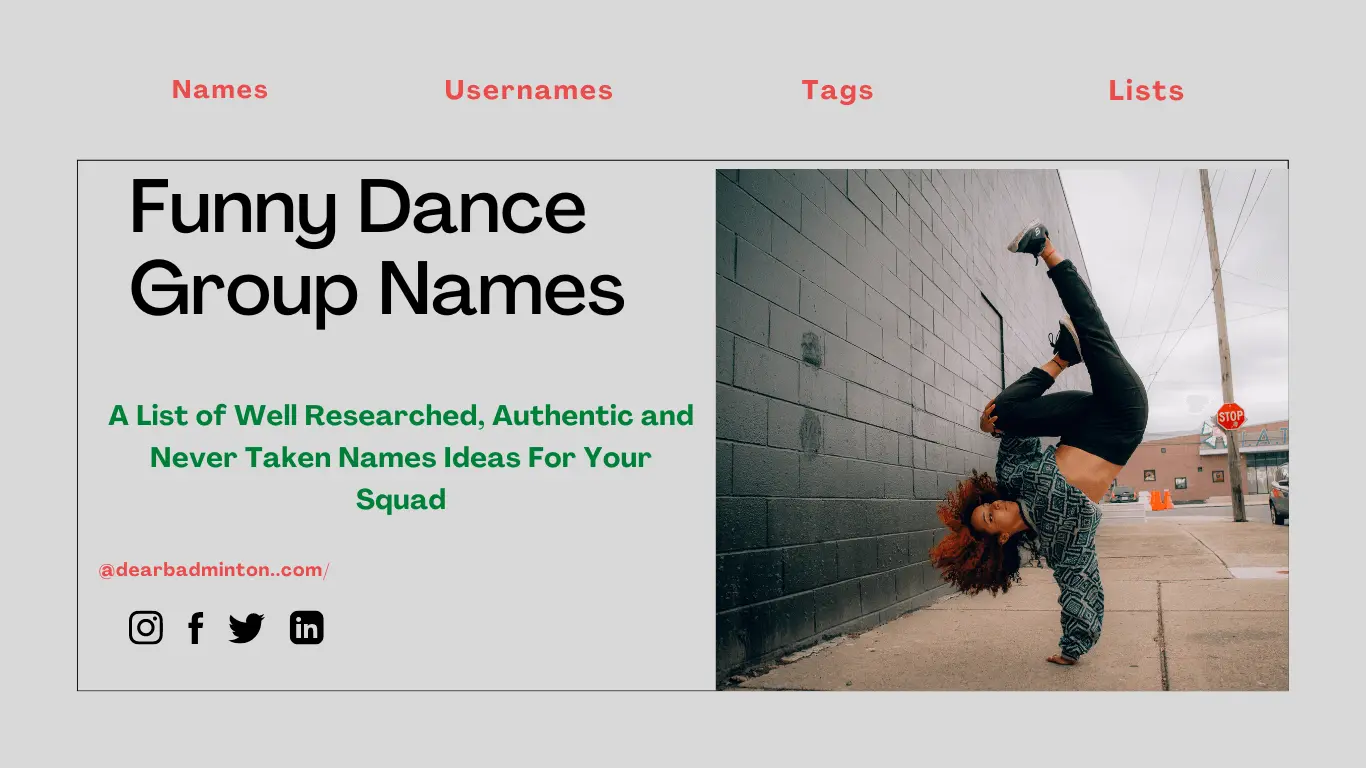 100 Funny Dance Group Names For An Endless Laughter 